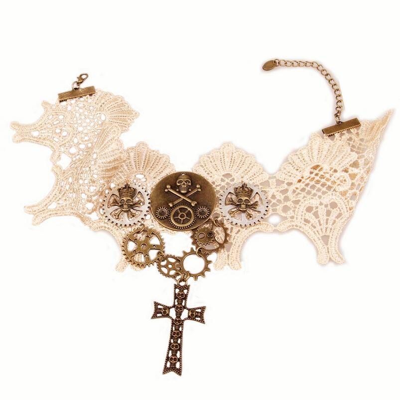 Gears & Lace Choker Necklace – Steampunk Oddities