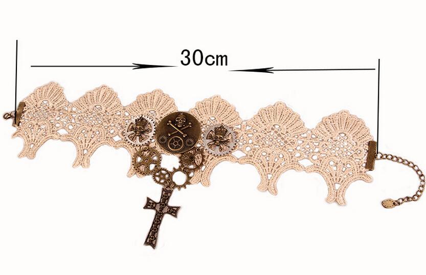 Gears & Lace Choker Necklace – Steampunk Oddities